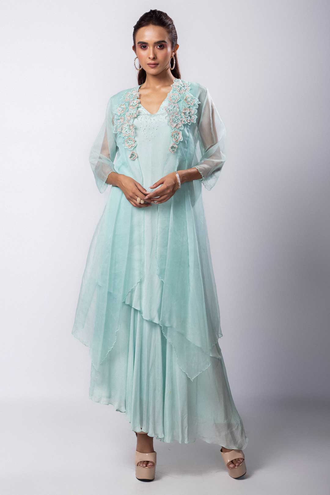 Aylin Dress and Cape Set – Smriti Apparels